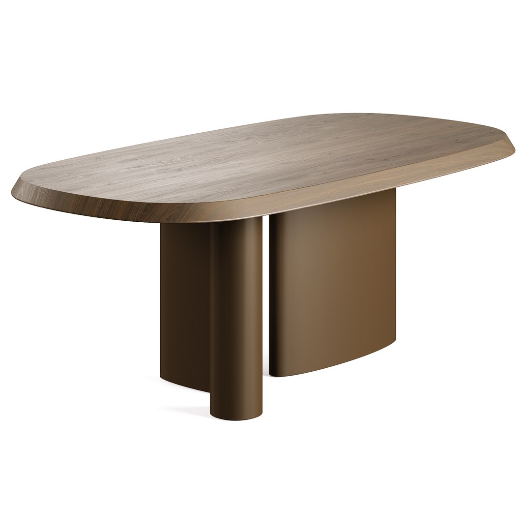 Bonaldo Padiglioni Double Material Dining Table 3D - TurboSquid 2064972