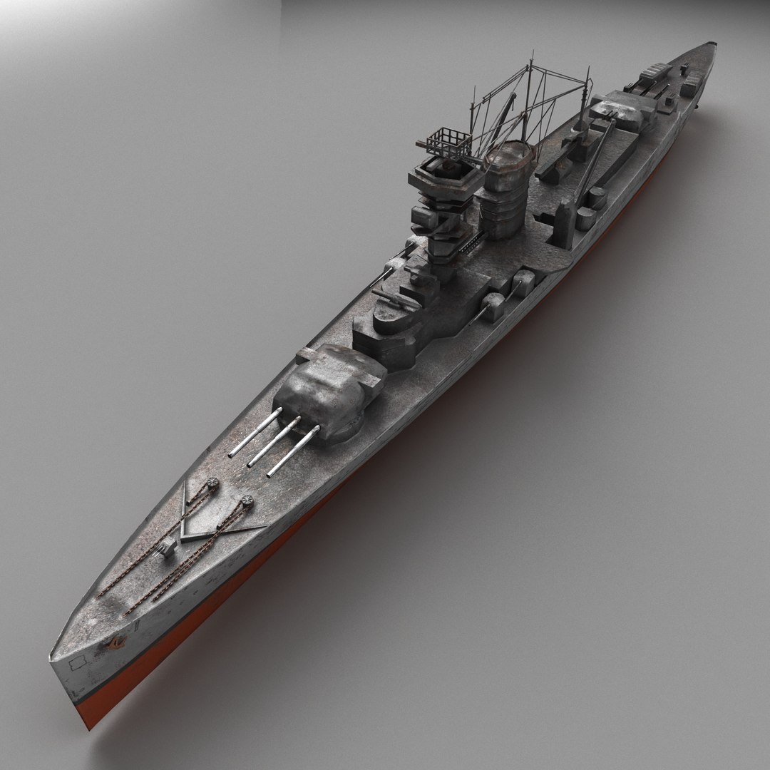 Pbr Admiral Graf Spee Model - TurboSquid 1219745