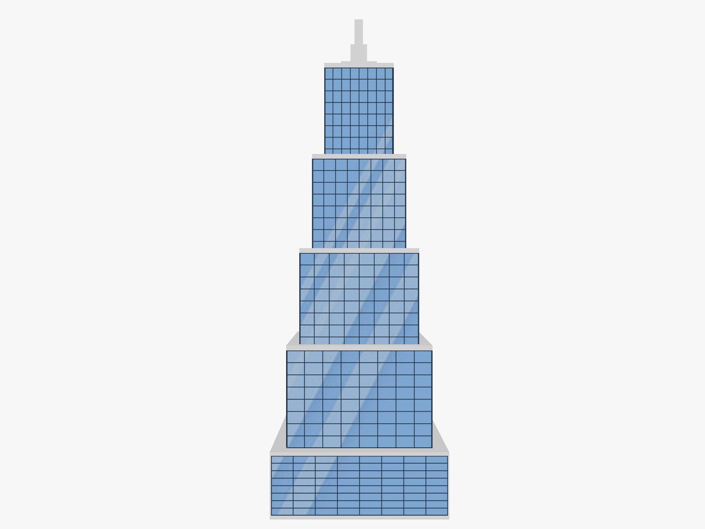 Cartoon Skyscraper Building 5 Low-poly 3D Model - TurboSquid 2255320