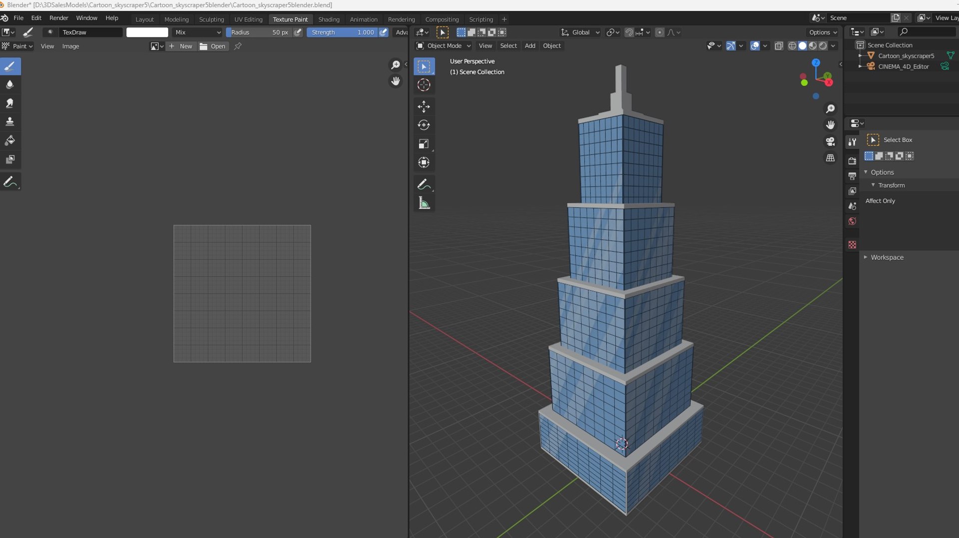 Cartoon Skyscraper Building 5 Low-poly 3D Model - TurboSquid 2255320