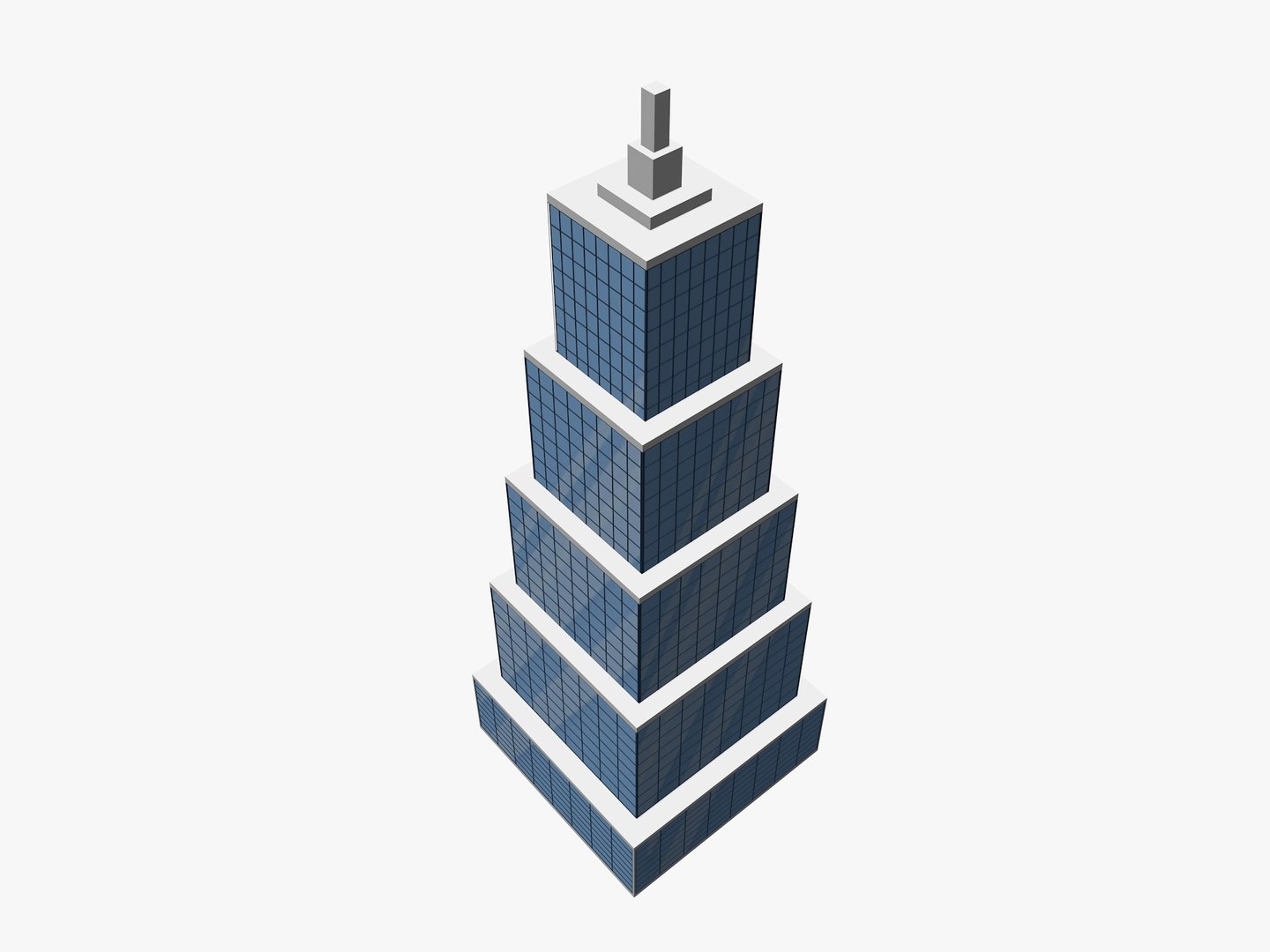 Cartoon Skyscraper Building 5 Low-poly 3D Model - TurboSquid 2255320