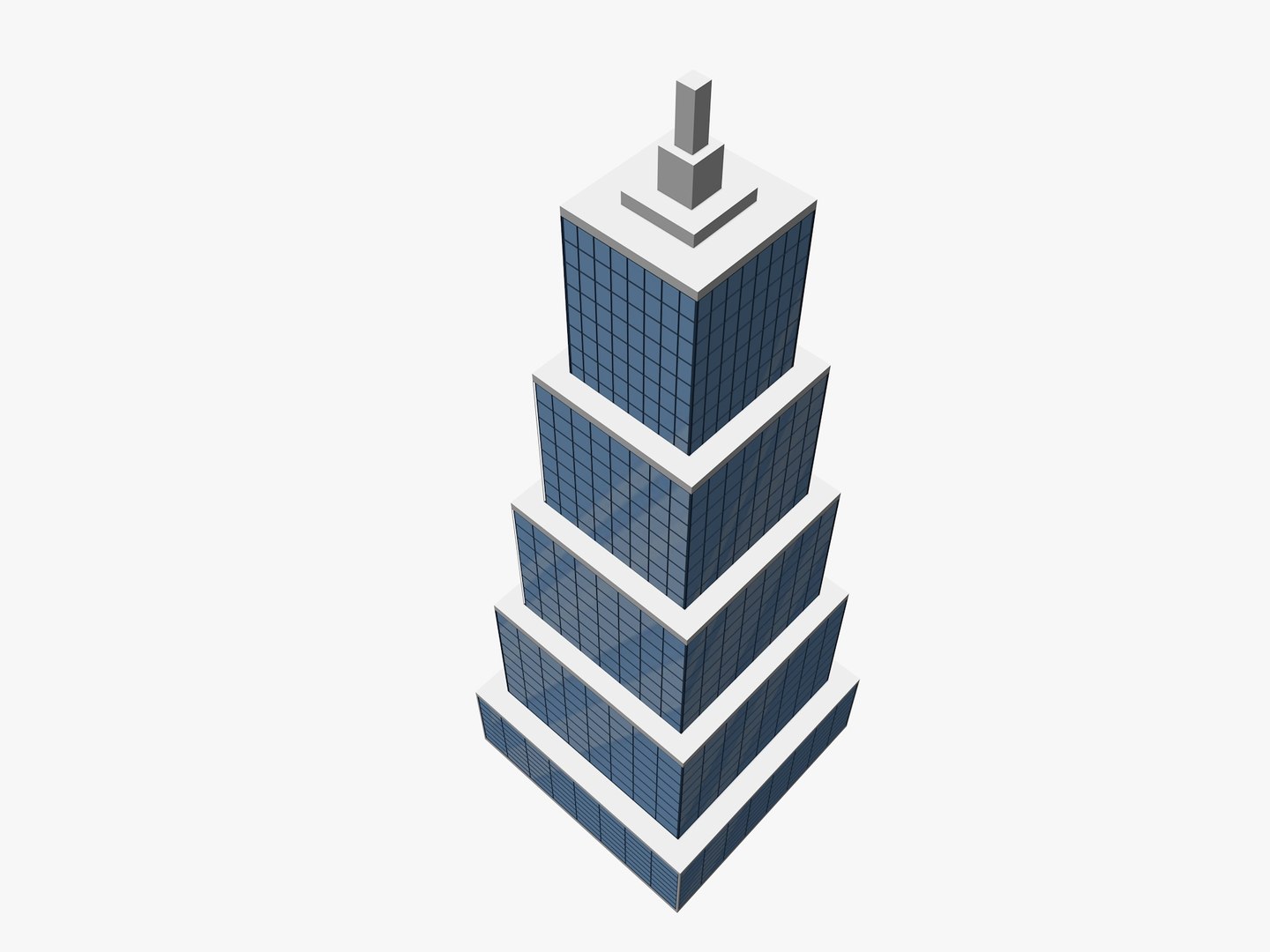 Cartoon Skyscraper Building 5 Low-poly 3D Model - TurboSquid 2255320