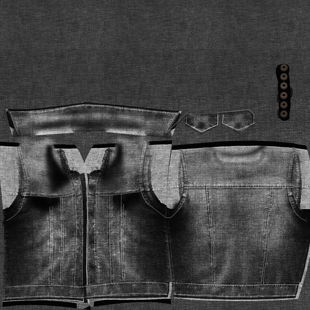 3D model Ladies Denim Vest - TurboSquid 1757913