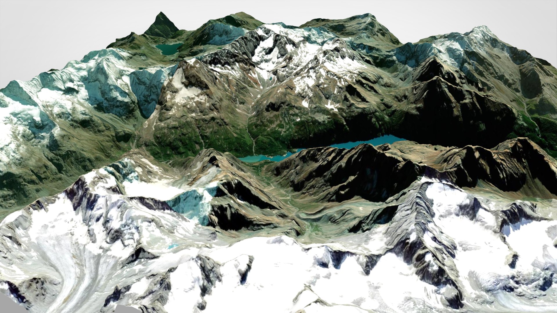 Mountain Landscape Lago Di Palce Maulin Italy 3D Model - TurboSquid 2061596