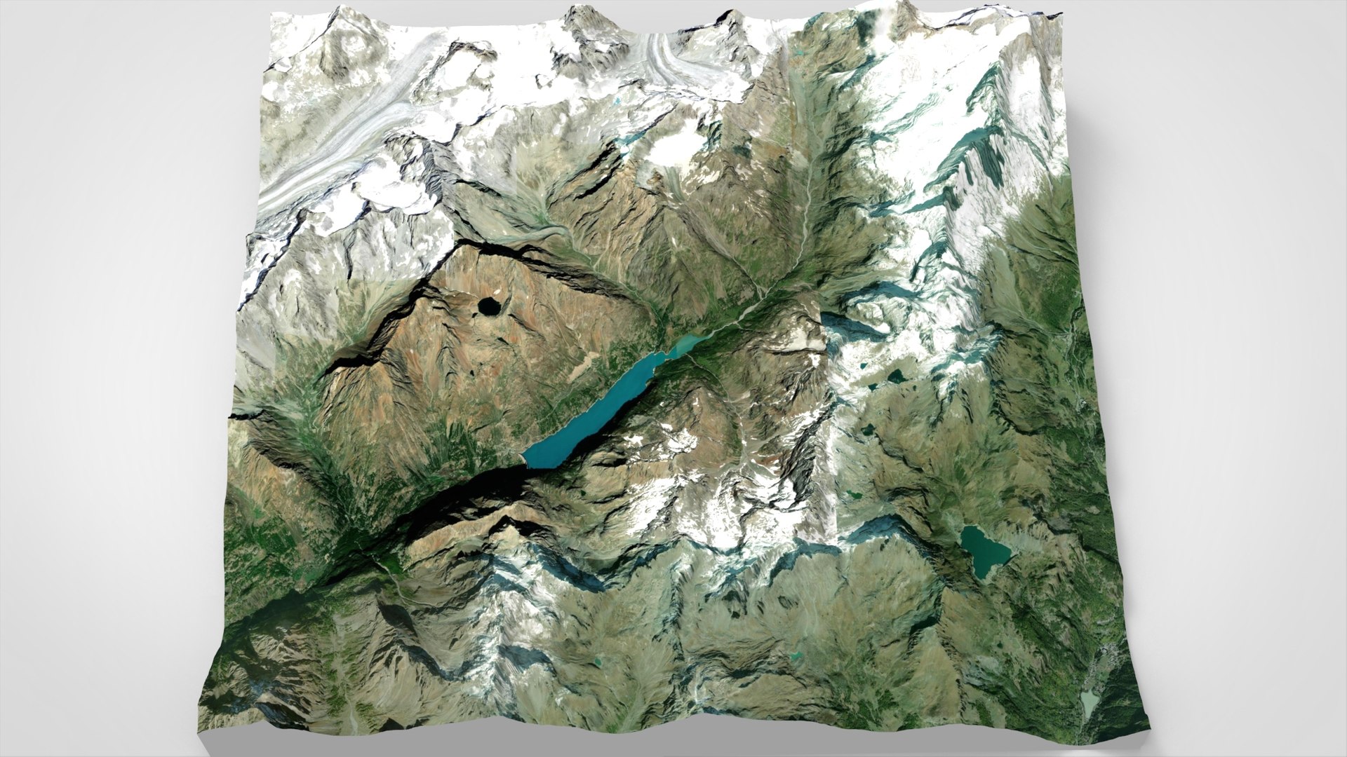 Mountain Landscape Lago Di Palce Maulin Italy 3D Model - TurboSquid 2061596
