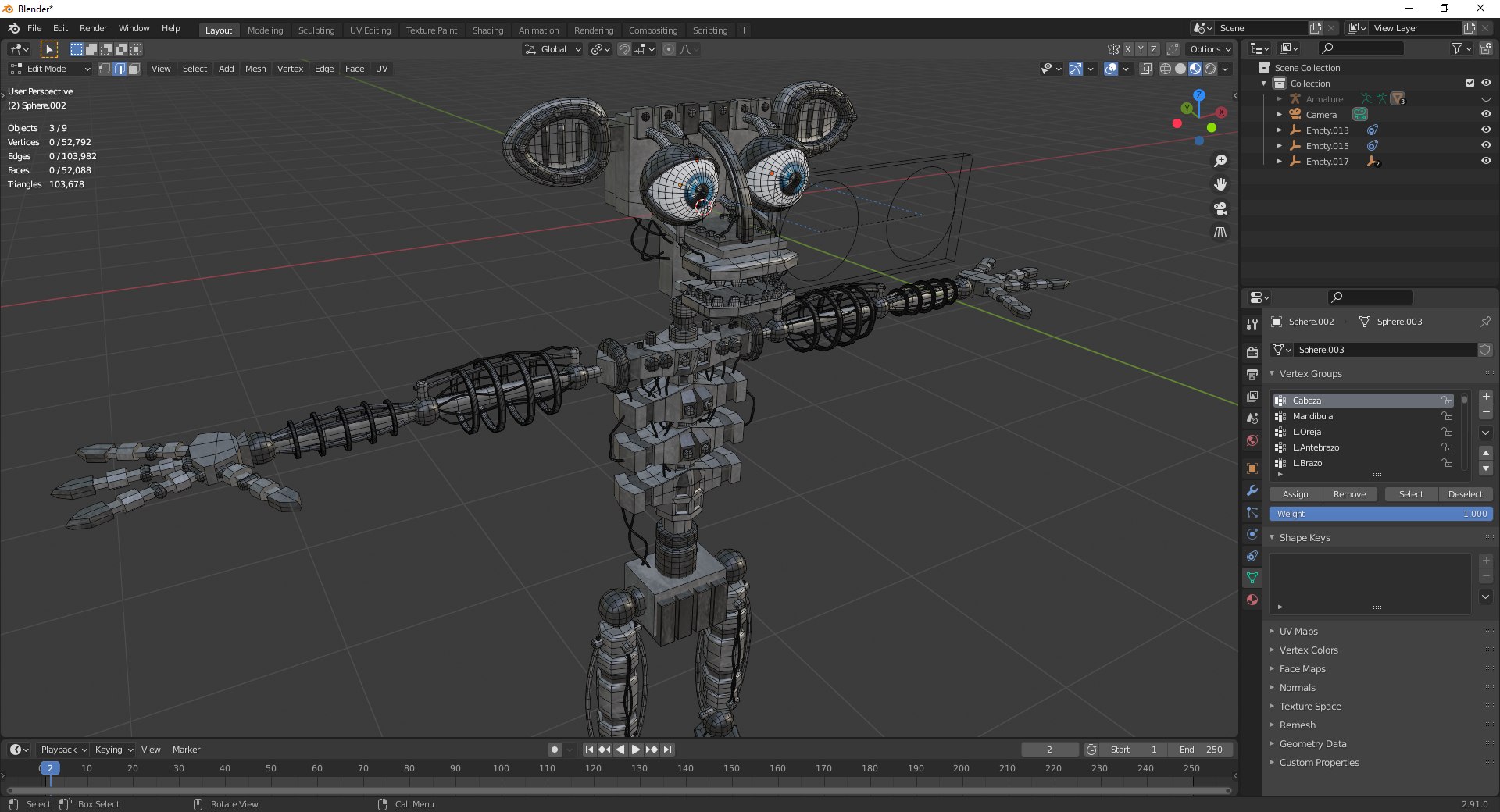 Fnaf 2 Endo 02 3D - TurboSquid 2122314