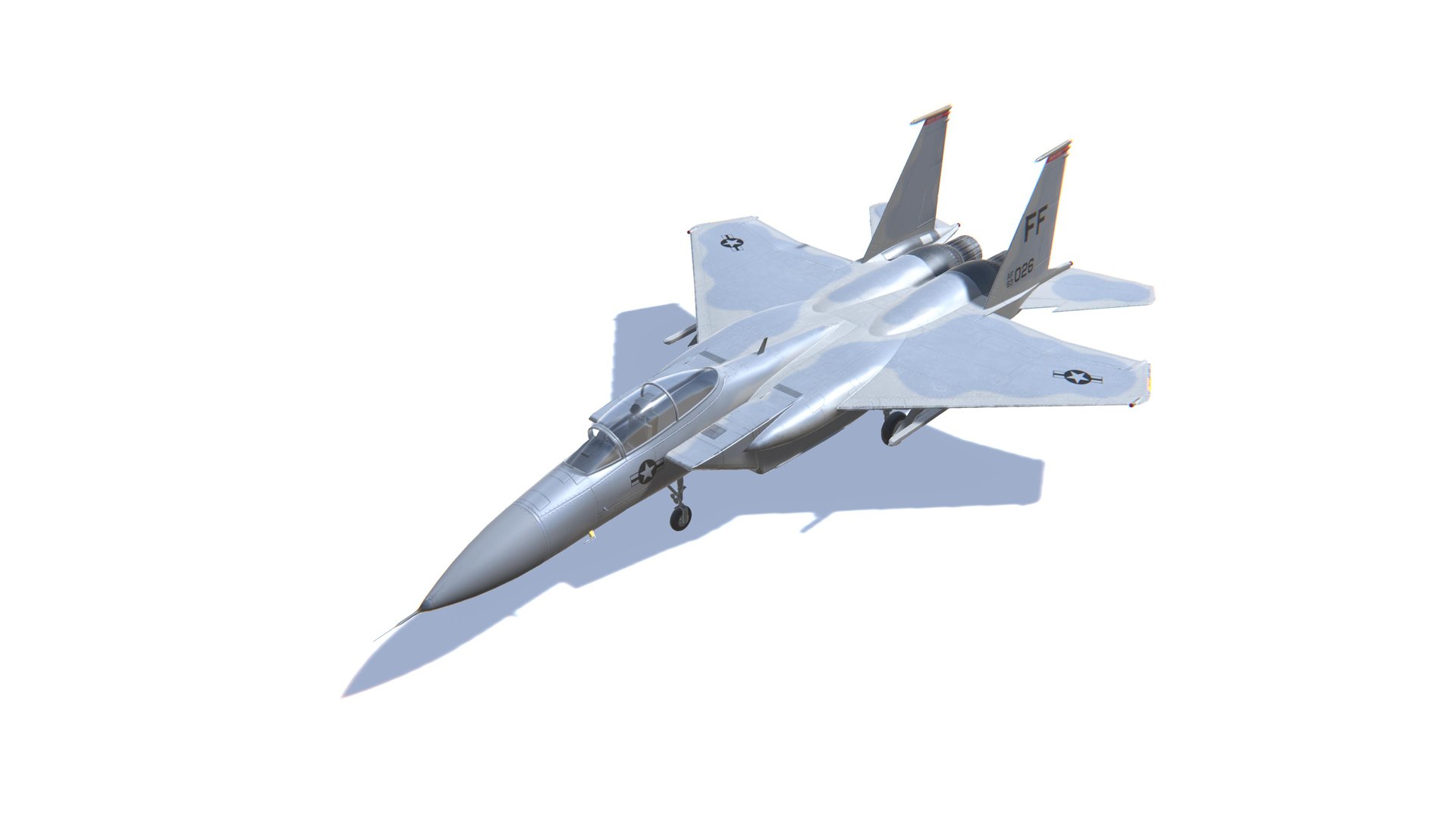 F-15 Eagle Jet Fighter Aircraft Low-poly 3D Model - TurboSquid 1800243