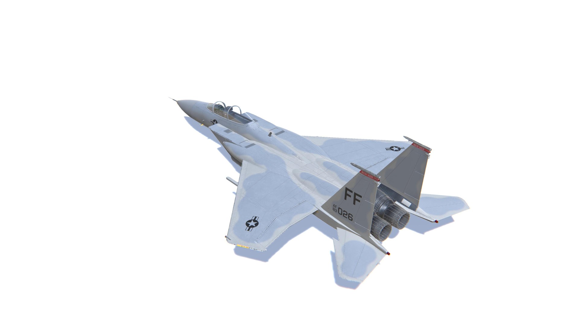 F-15 Eagle Jet Fighter Aircraft Low-poly 3D Model - TurboSquid 1800243