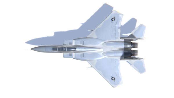 F-15 Eagle Jet Fighter Aircraft Low-poly 3D model - TurboSquid 1800243