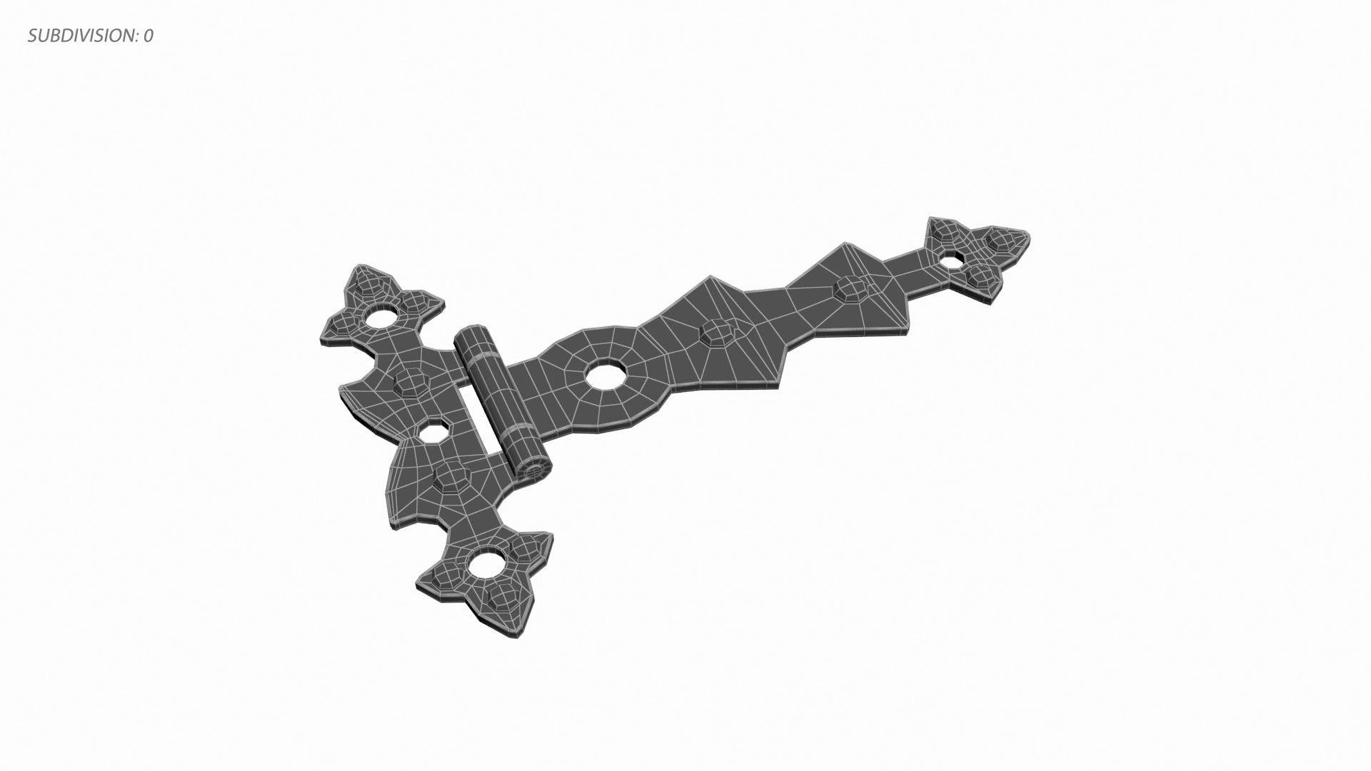 3D Flat Hinge model - TurboSquid 2166722