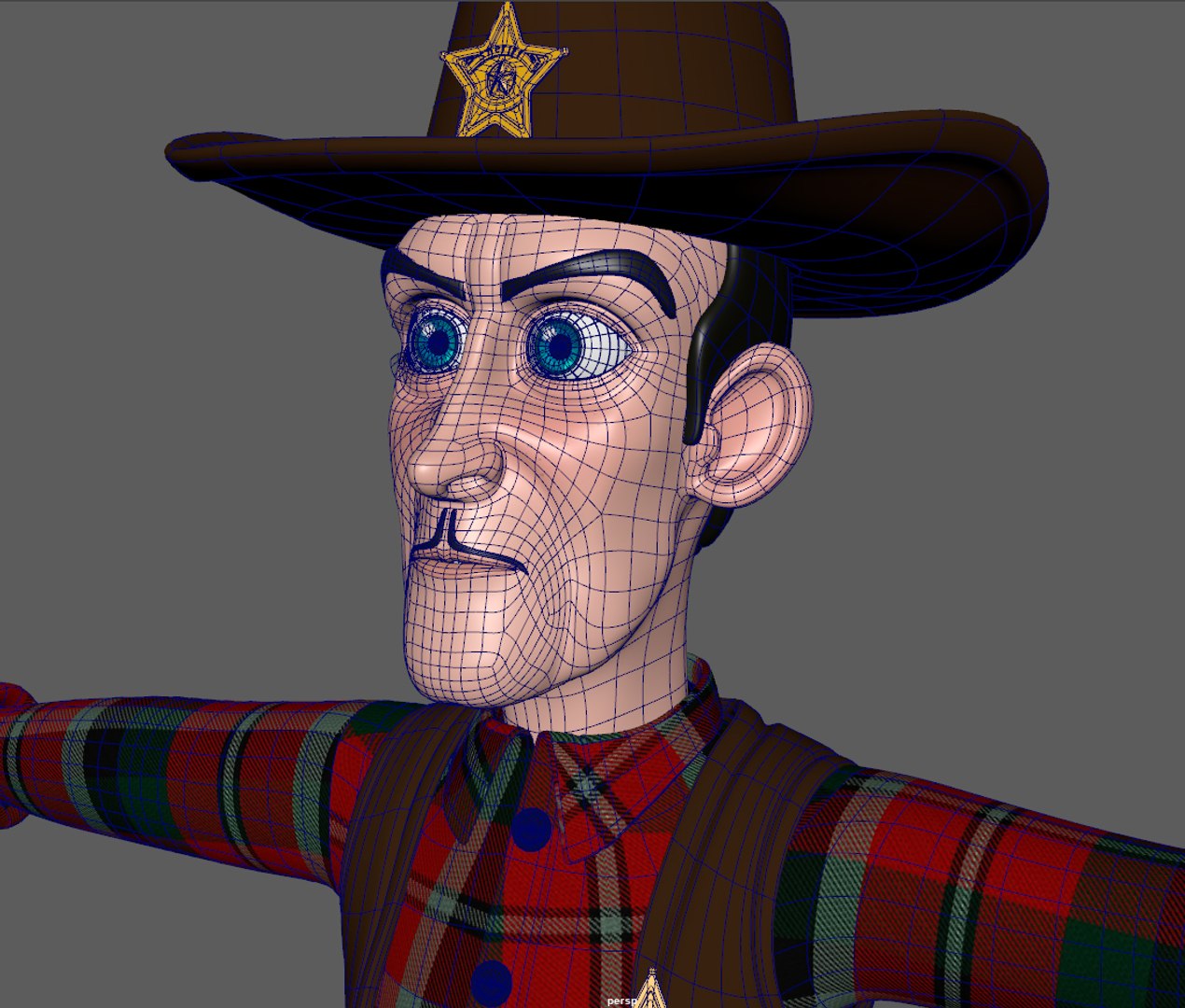 Cowboy cartoon character 3D model - TurboSquid 1442724