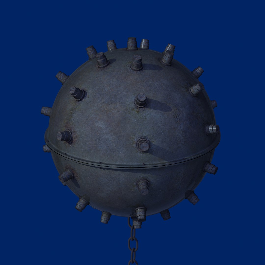 Moored Bomb 3d Max