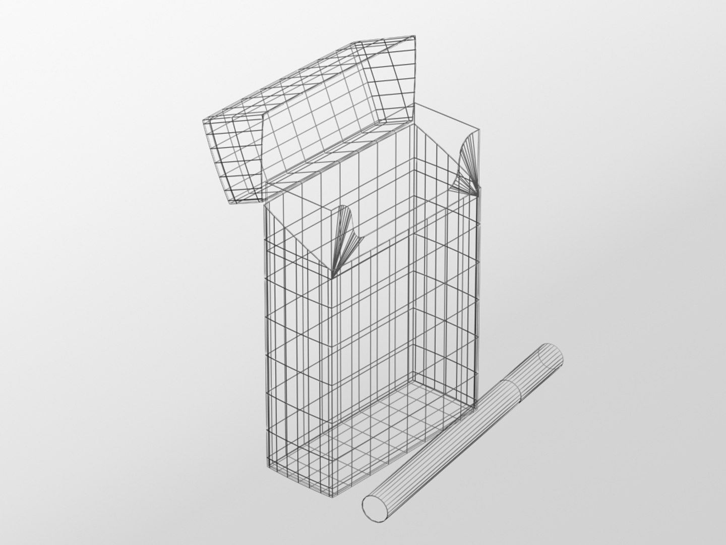 Lucky Strike Cigarettes Box 3d Model