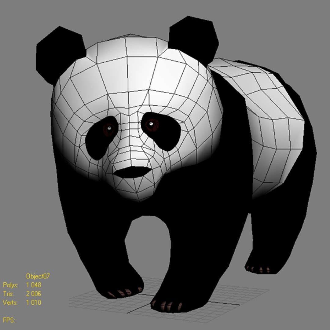 3d Model Panda