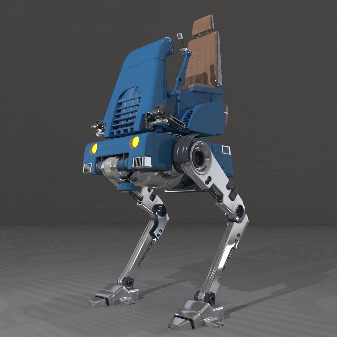 3d sci-fi walker
