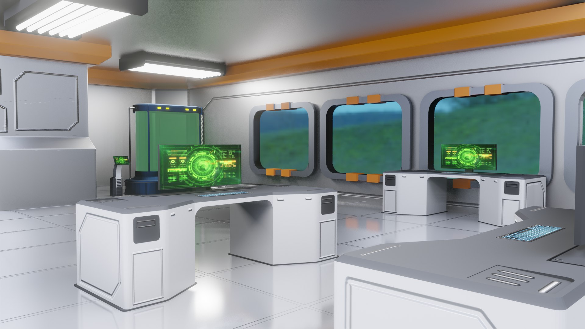 SF Lab With Equipments - Low Poly - PBR - Game Ready 3D Model ...