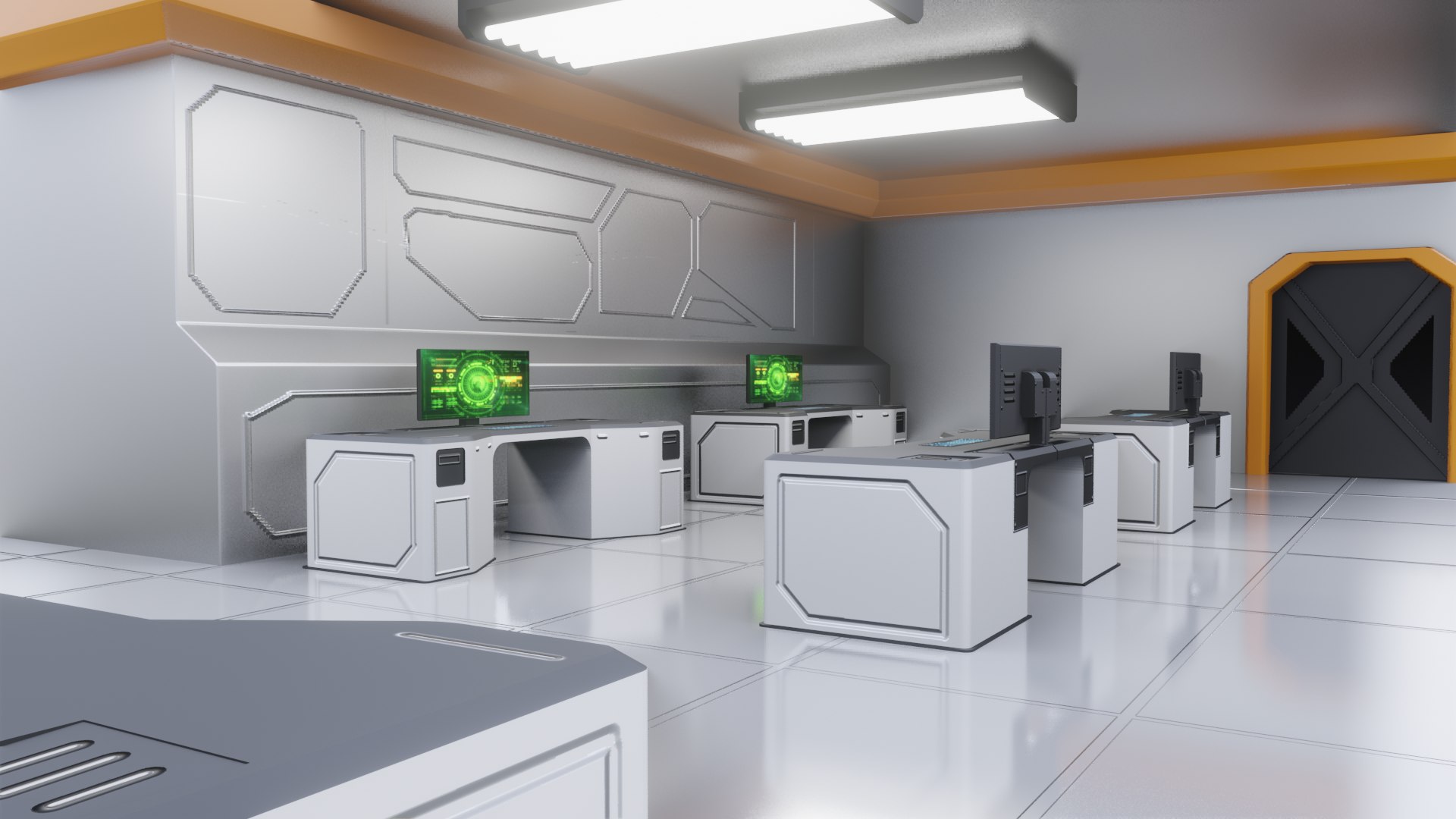 SF Lab With Equipments - Low Poly - PBR - Game Ready 3D Model ...