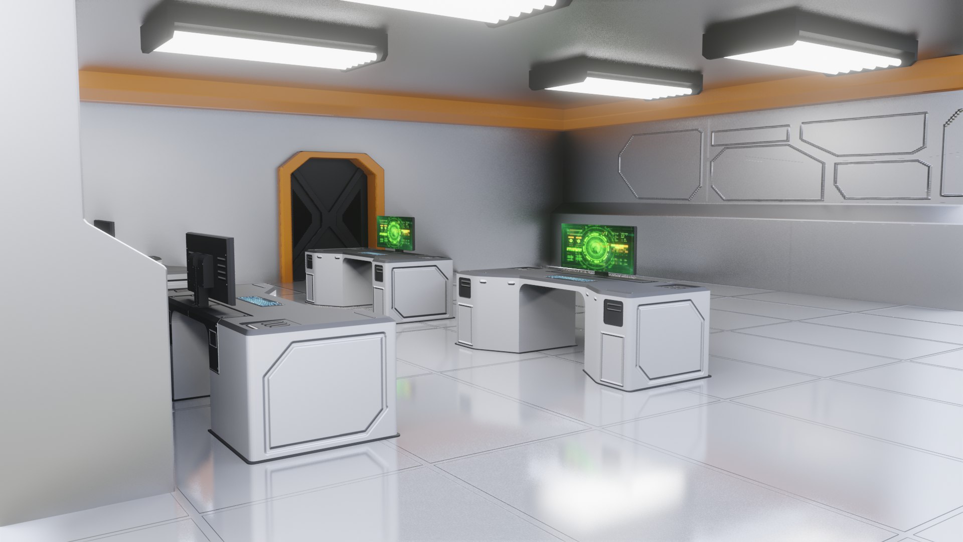 SF Lab With Equipments - Low Poly - PBR - Game Ready 3D Model ...