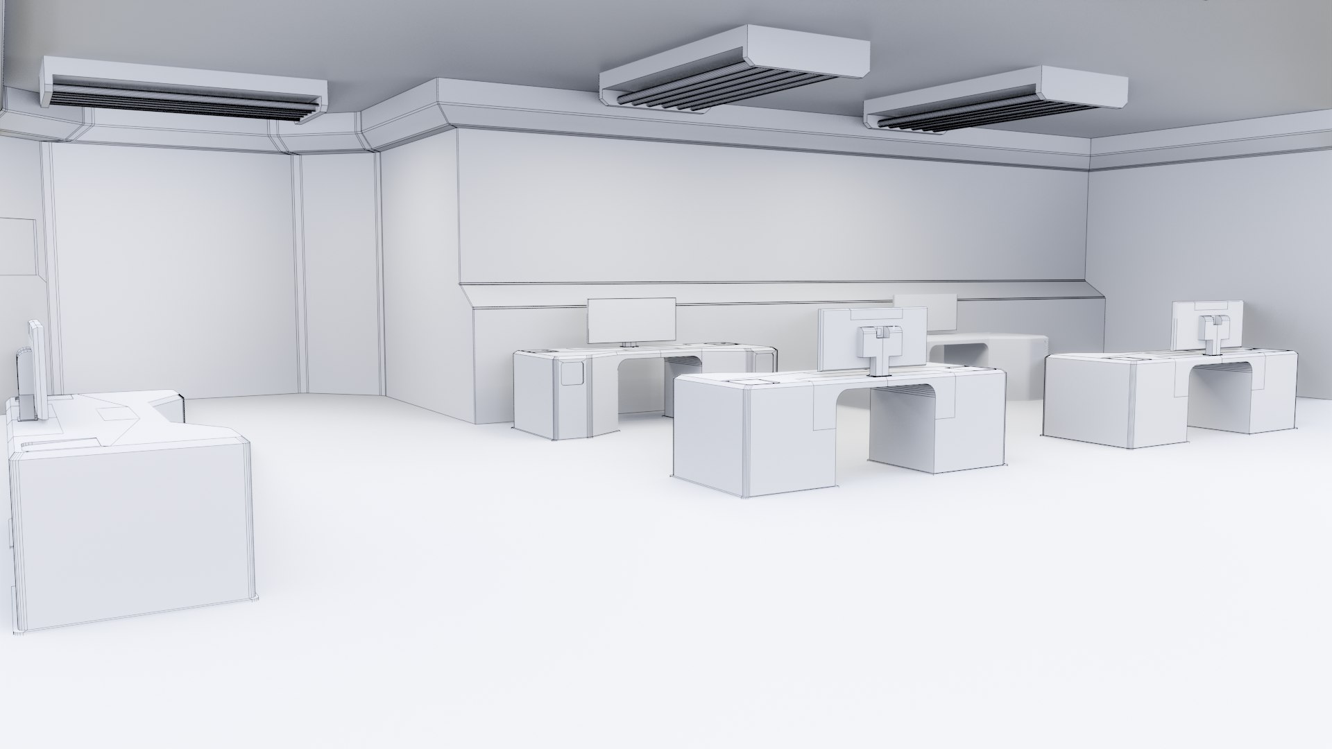 SF Lab with equipments - Low Poly - PBR - Game Ready 3D model ...