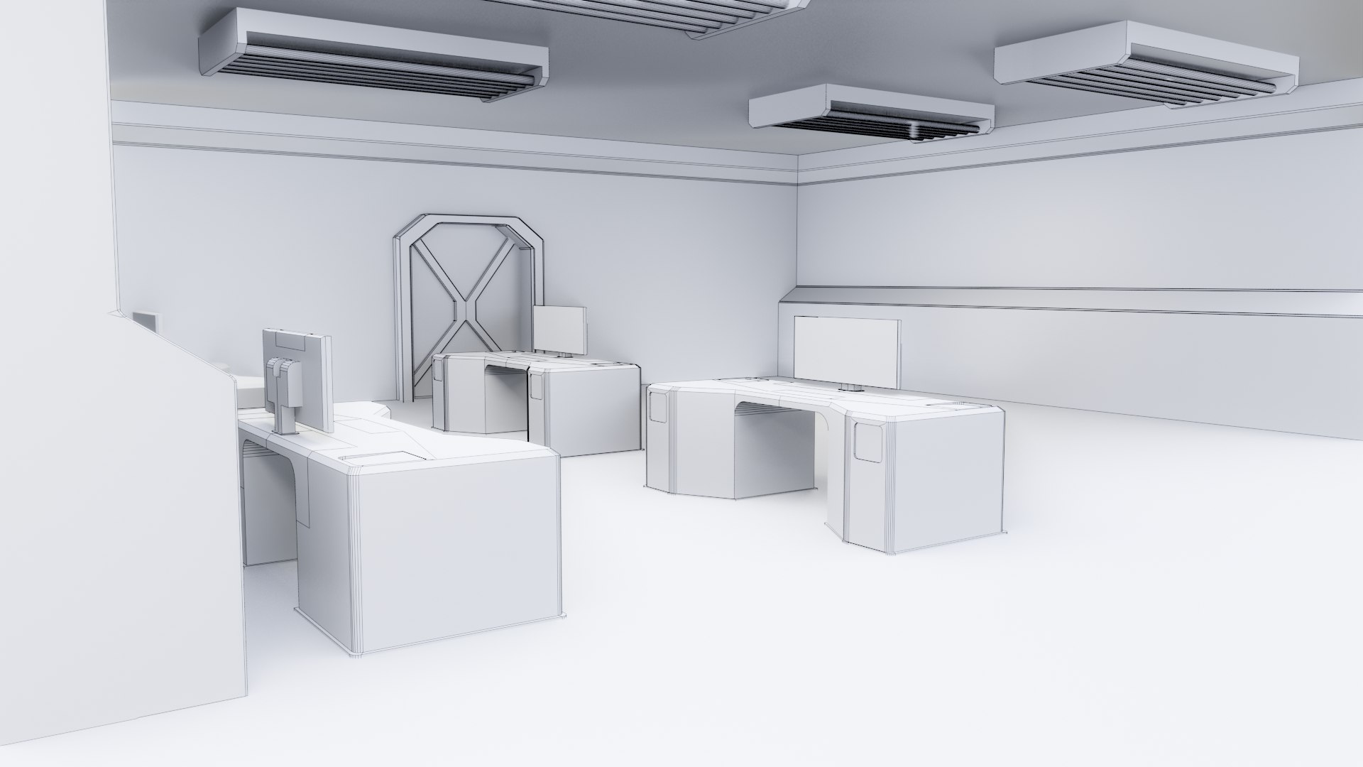 SF Lab with equipments - Low Poly - PBR - Game Ready 3D model ...