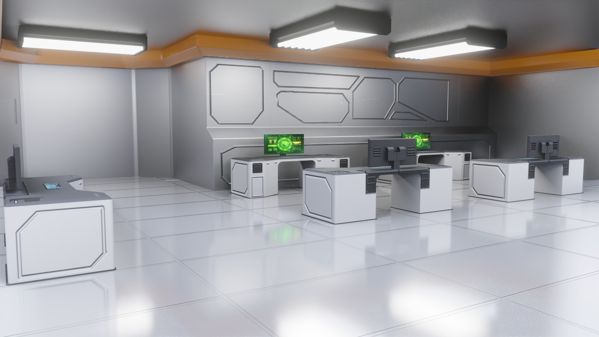 SF Lab With Equipments - Low Poly - PBR - Game Ready 3D Model ...
