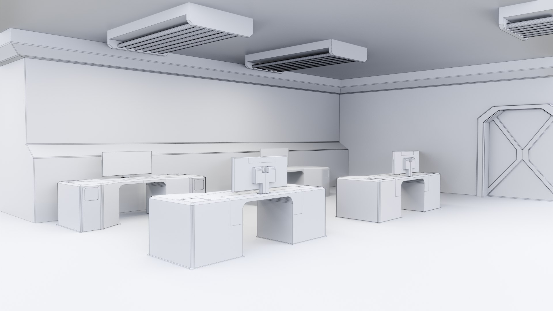 SF Lab with equipments - Low Poly - PBR - Game Ready 3D model ...