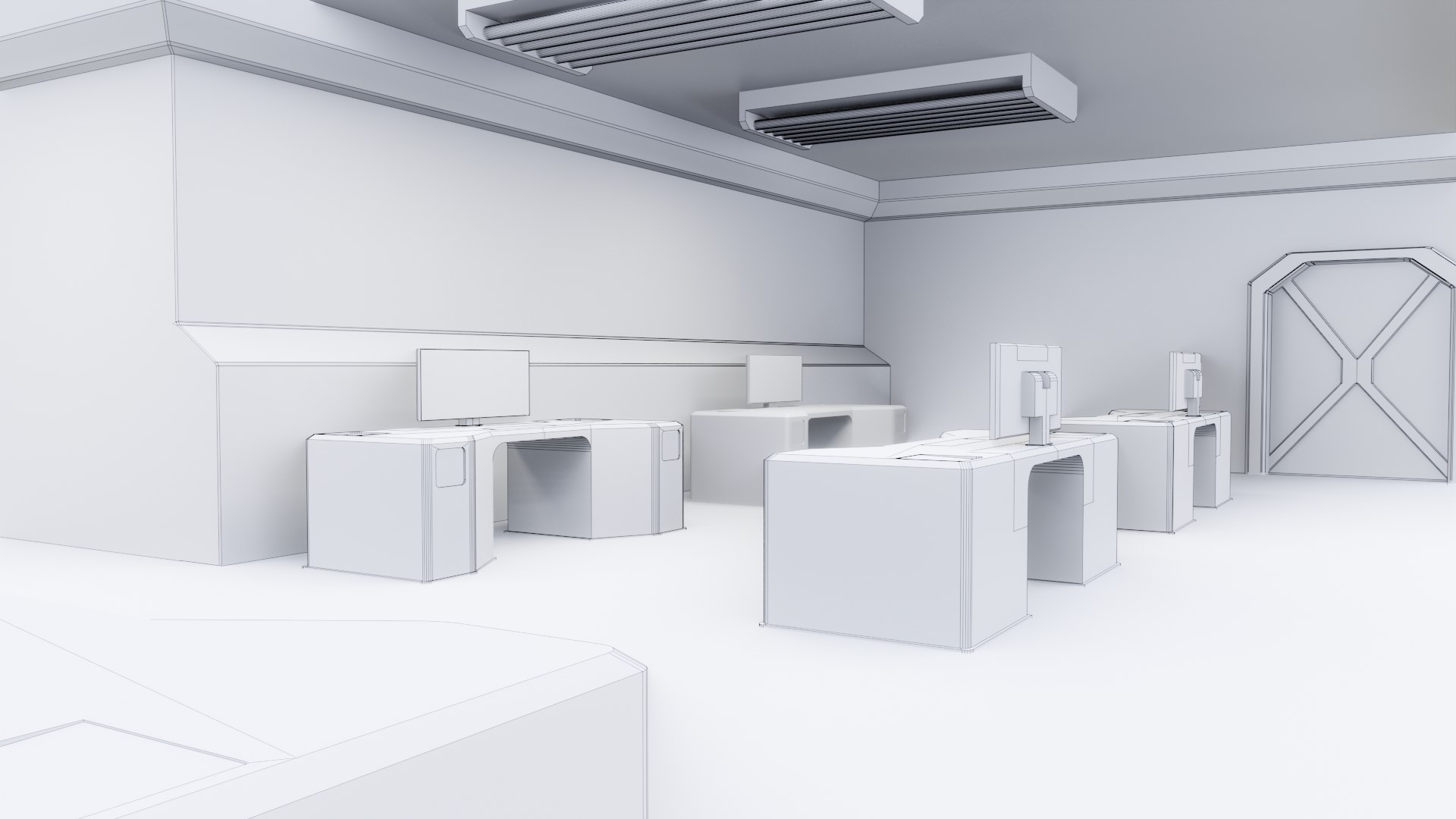 SF Lab with equipments - Low Poly - PBR - Game Ready 3D model ...