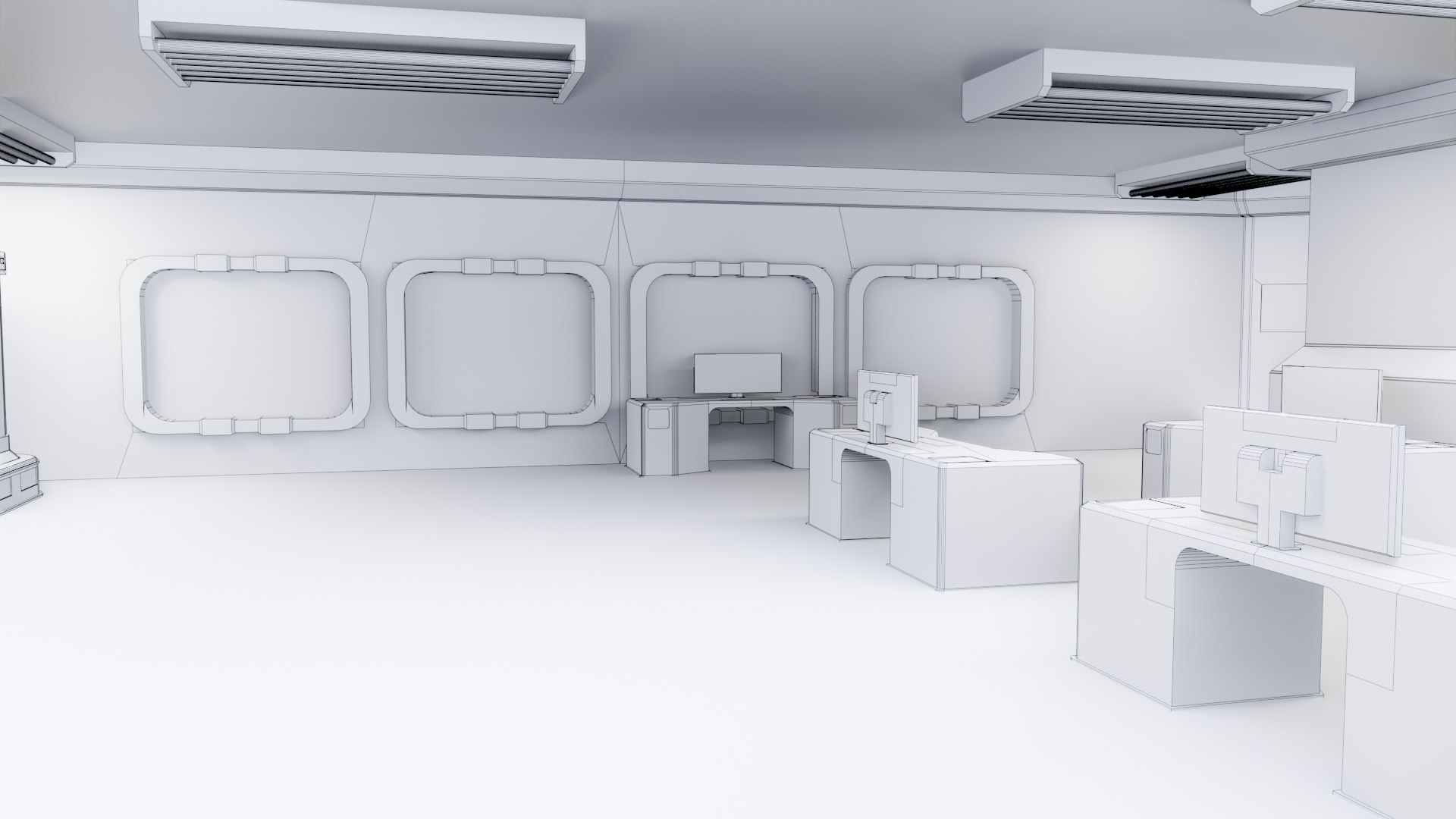 SF Lab with equipments - Low Poly - PBR - Game Ready 3D model ...