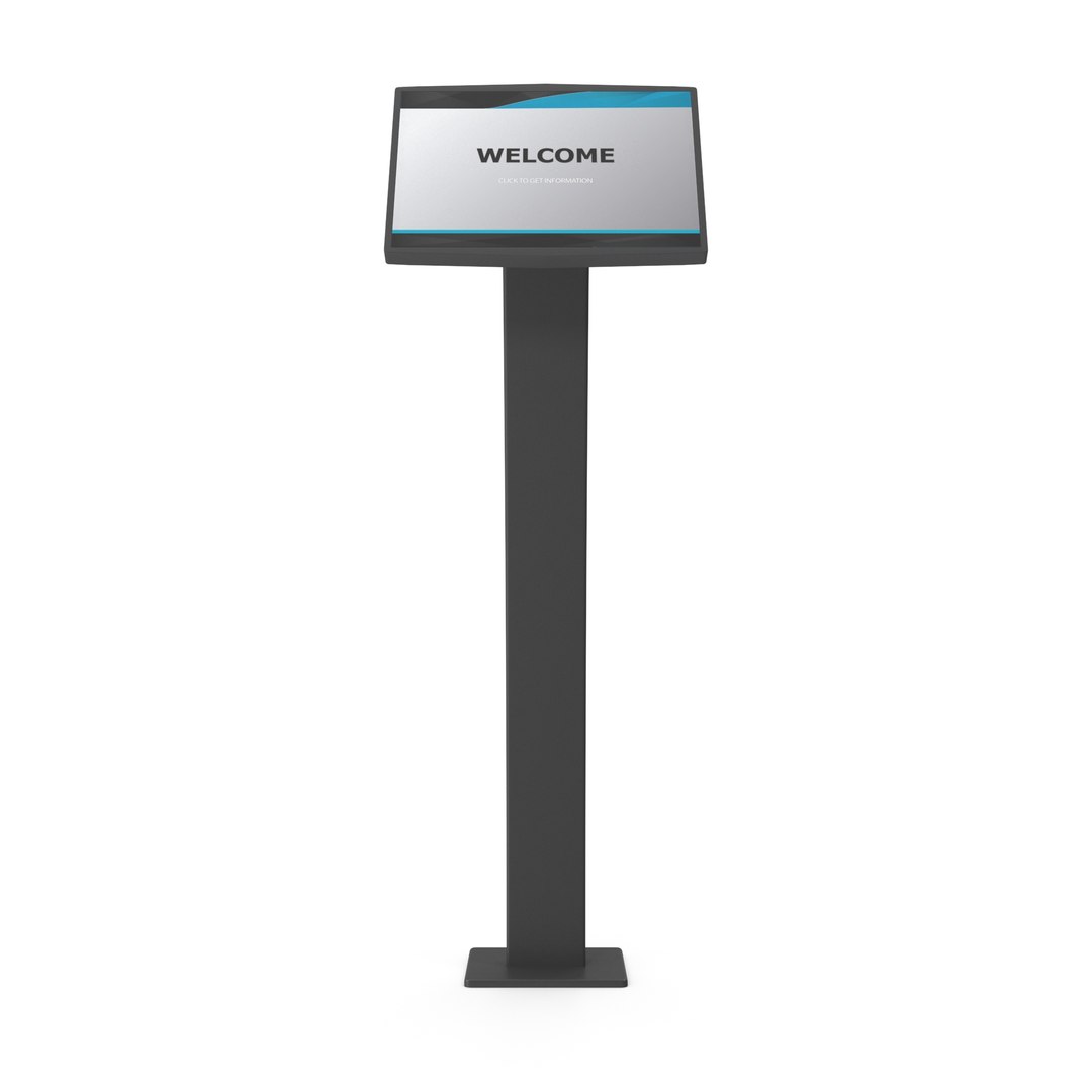 3D Sleek Kiosk Model - TurboSquid 2164320