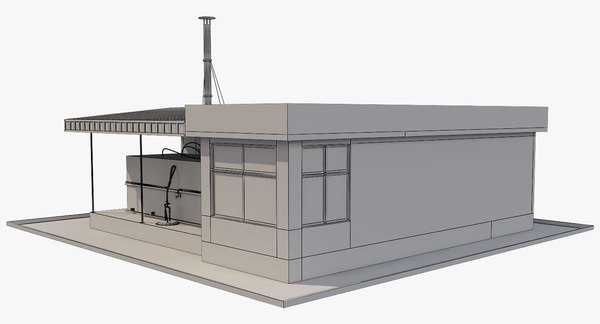 Free waste recycling building 3D model - TurboSquid 1418536