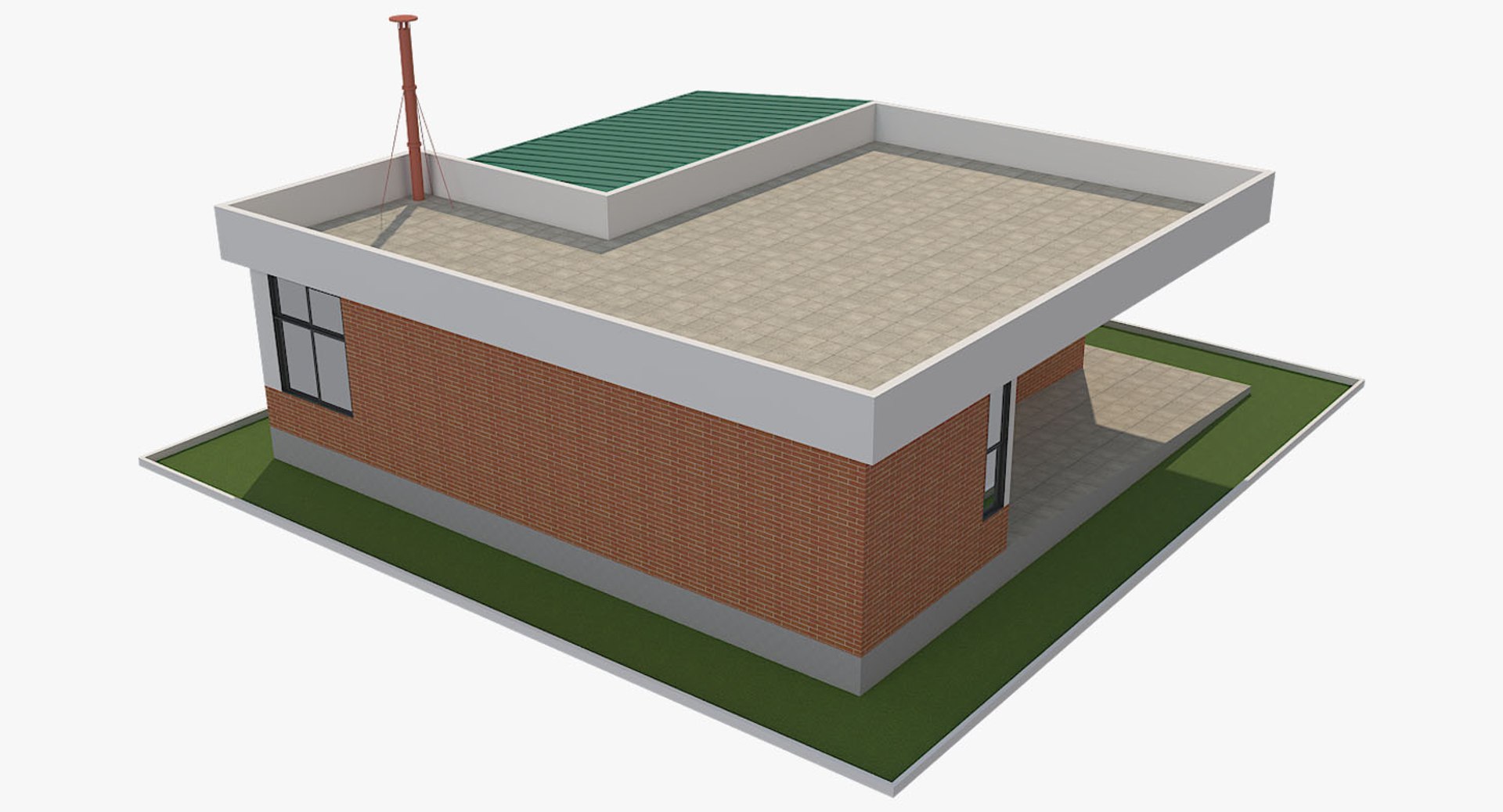 Free Waste Recycling Building 3D Model - TurboSquid 1418536