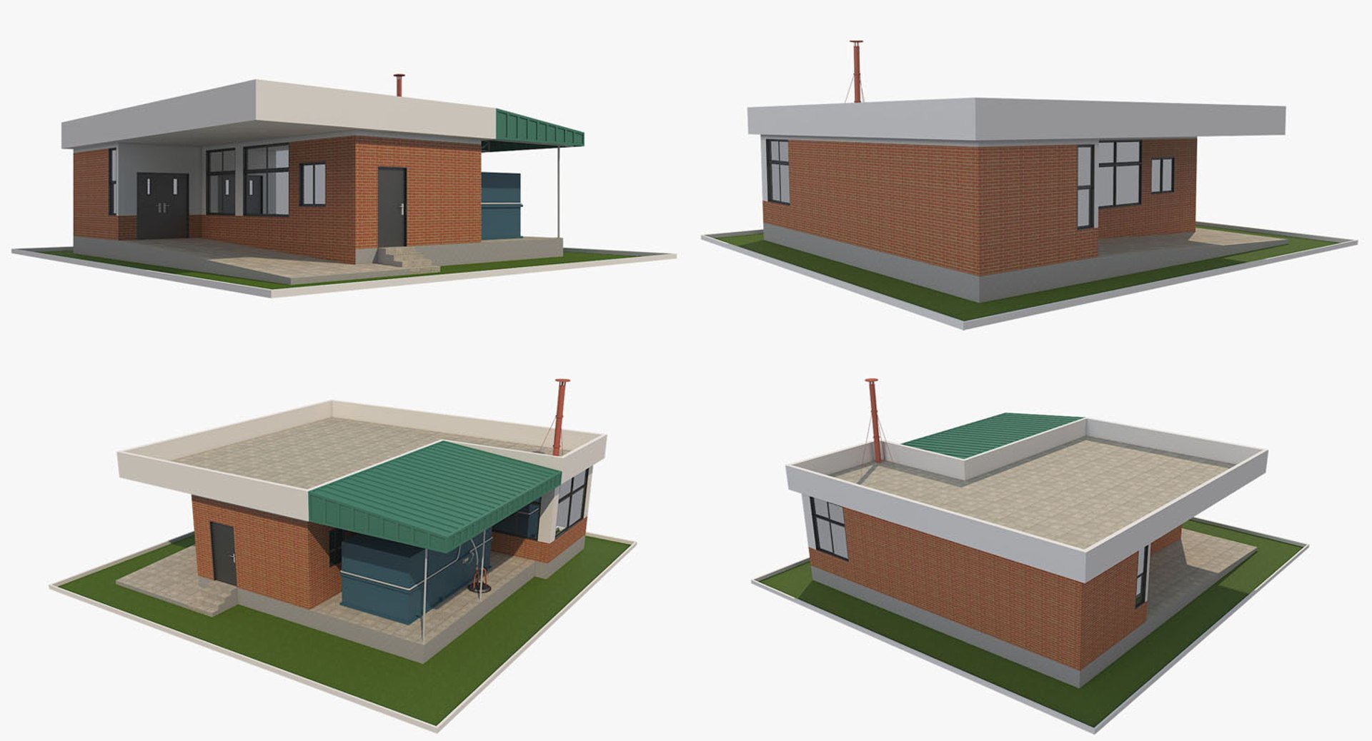 Free Waste Recycling Building 3D Model - TurboSquid 1418536