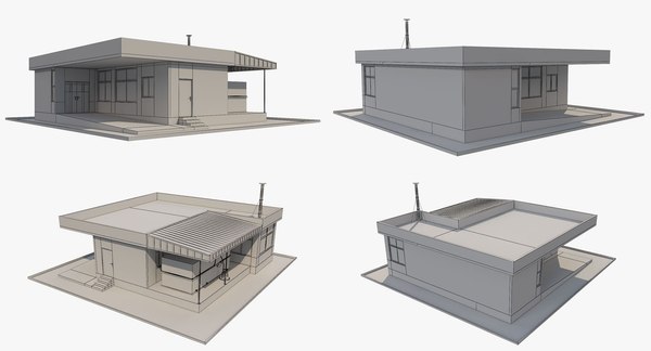 Free waste recycling building 3D model - TurboSquid 1418536