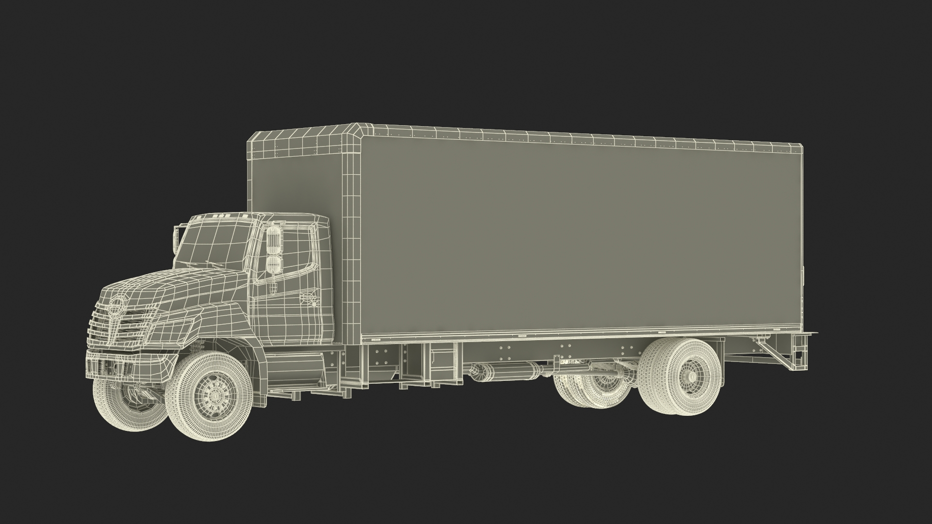Cargo Box Truck Rigged For Cinema 4D 3D - TurboSquid 2224689
