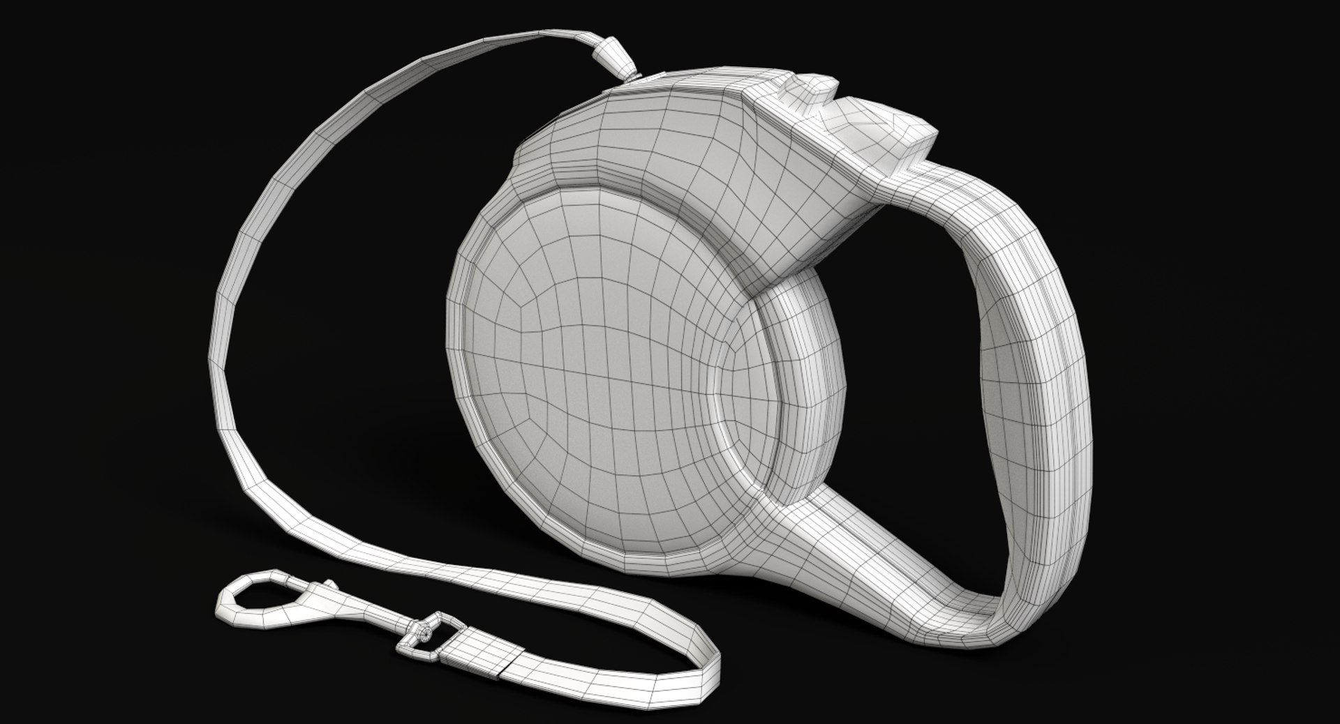 3d Model Of Retractable Dog Leash