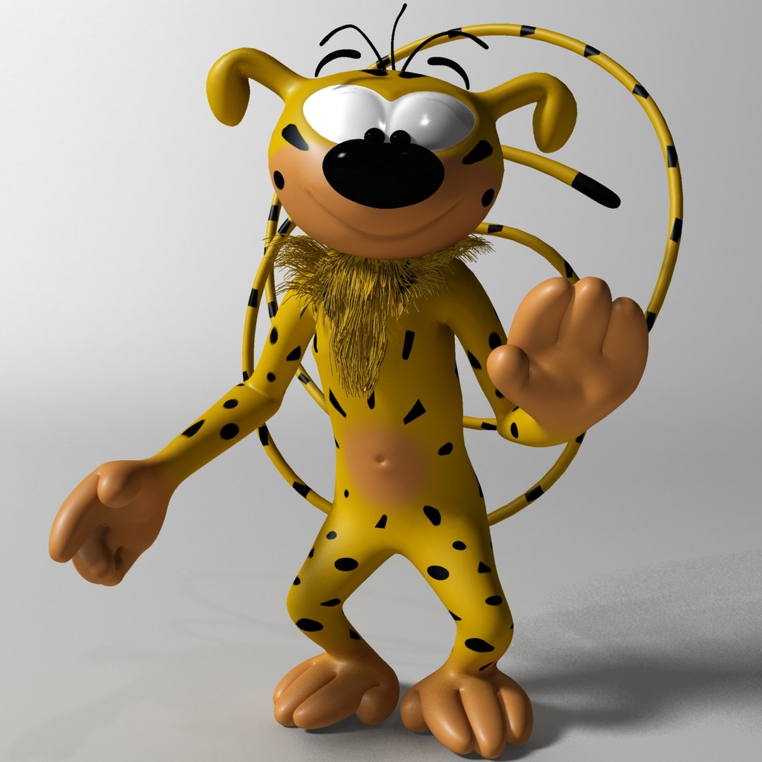3d Model Marsupilami Character Rigged