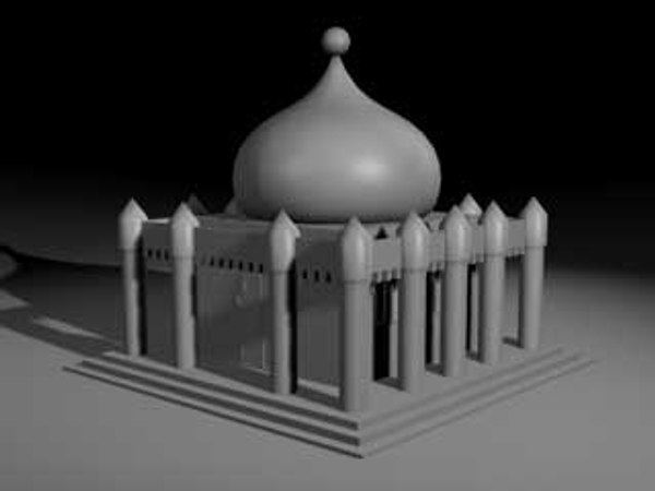 mosque building 3d model