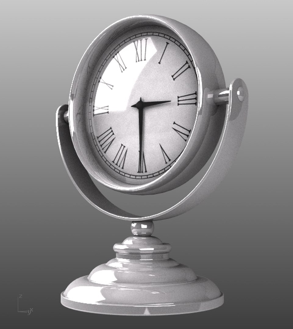 Clock Solidworks Rhino 3d Model