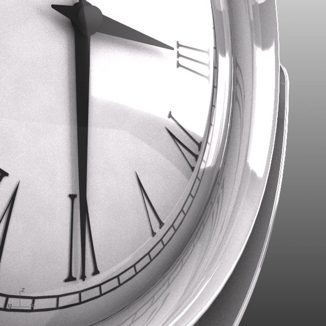 Clock Solidworks Rhino 3d Model