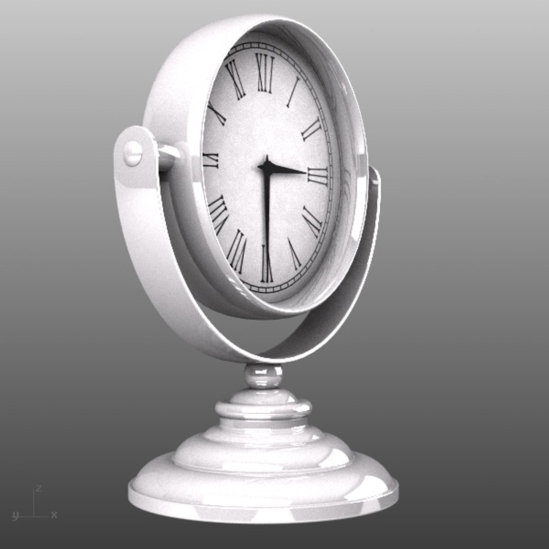 Clock Solidworks Rhino 3d Model