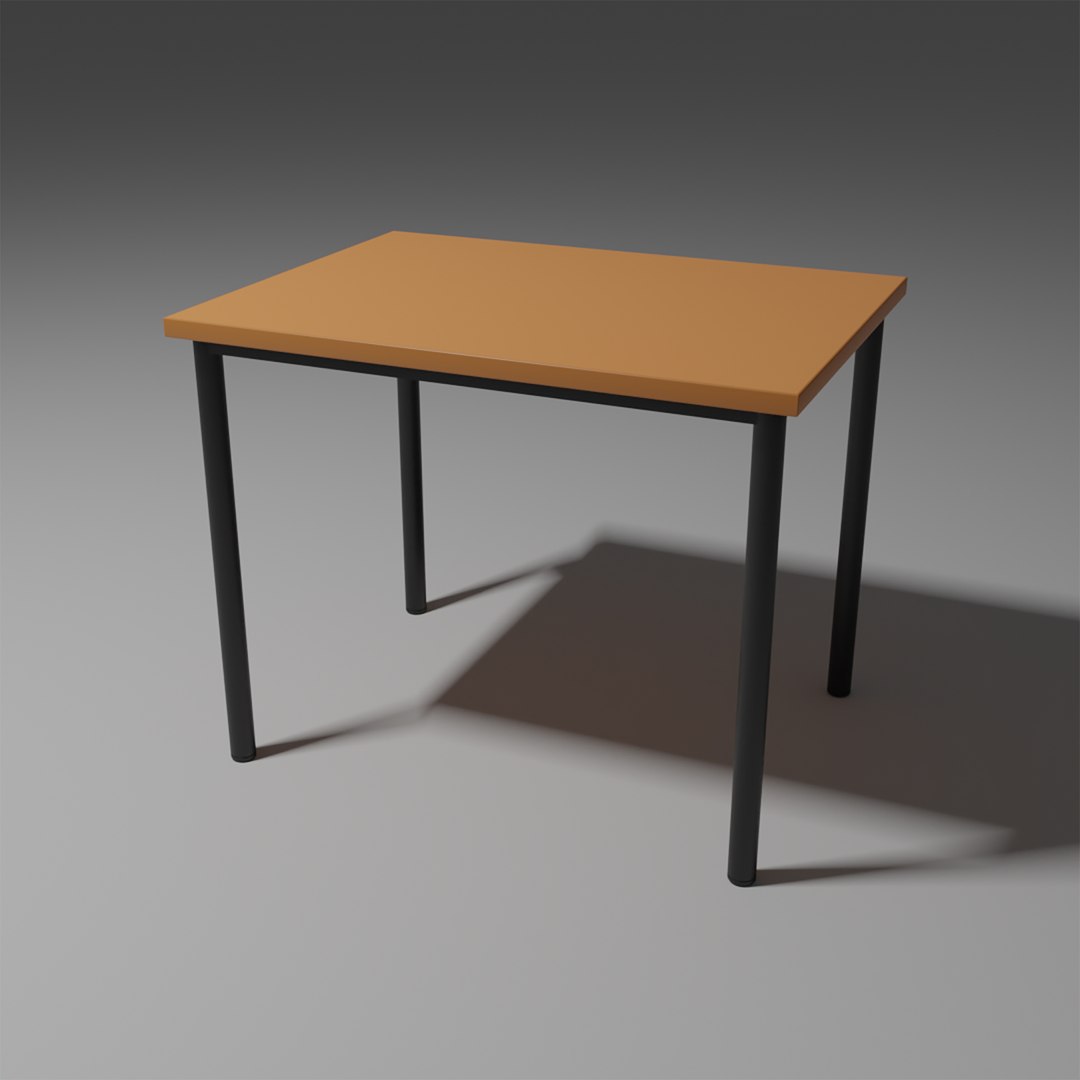 School Bench 3D Model - TurboSquid 2204871