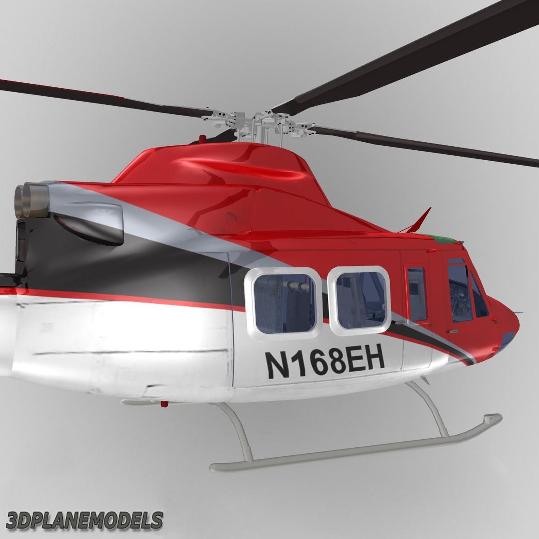 3ds max bell 412 helicopter animation