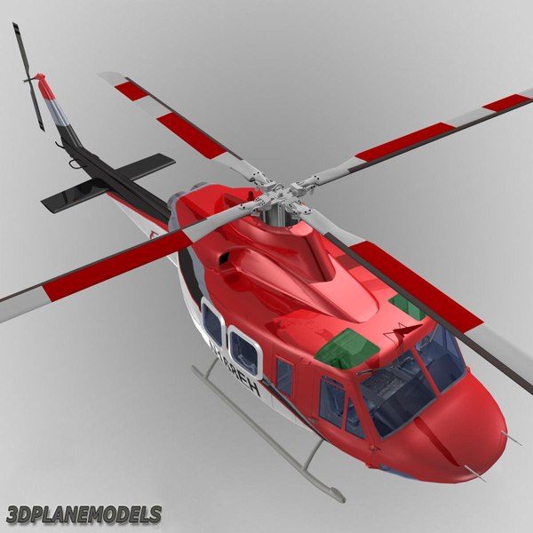 3ds max bell 412 helicopter animation
