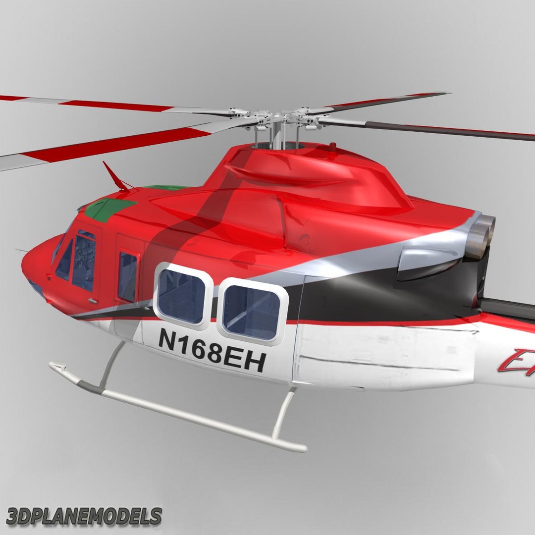 3ds max bell 412 helicopter animation
