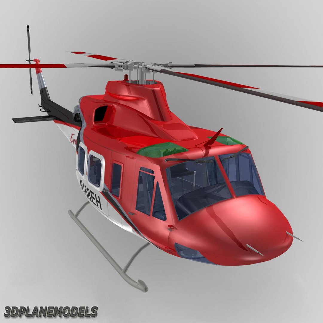 3ds max bell 412 helicopter animation