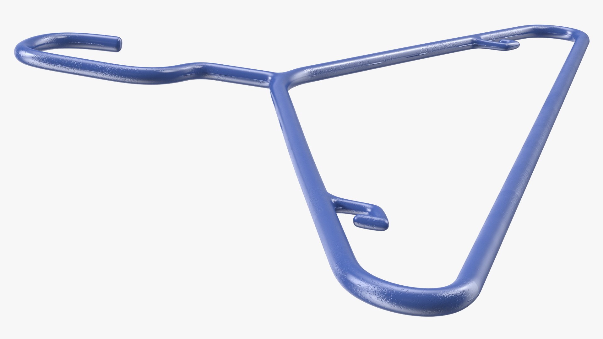 3D Model Plastic Tubular Hanger For Wardrobe Blue - TurboSquid 2136380