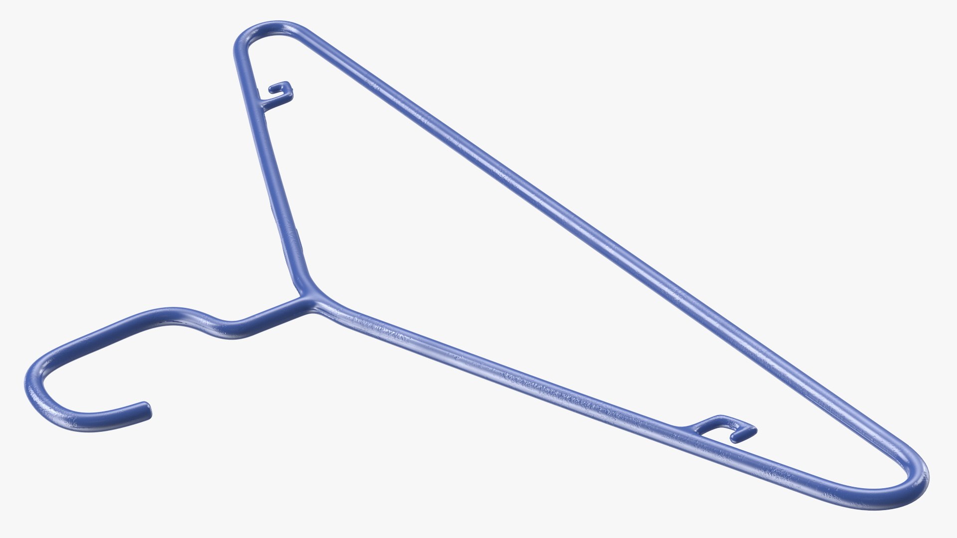 3D Model Plastic Tubular Hanger For Wardrobe Blue - TurboSquid 2136380