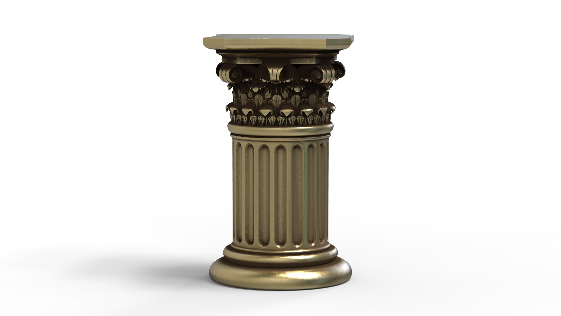 Column Baroque Corinthian Style 3D Model - TurboSquid 2368693