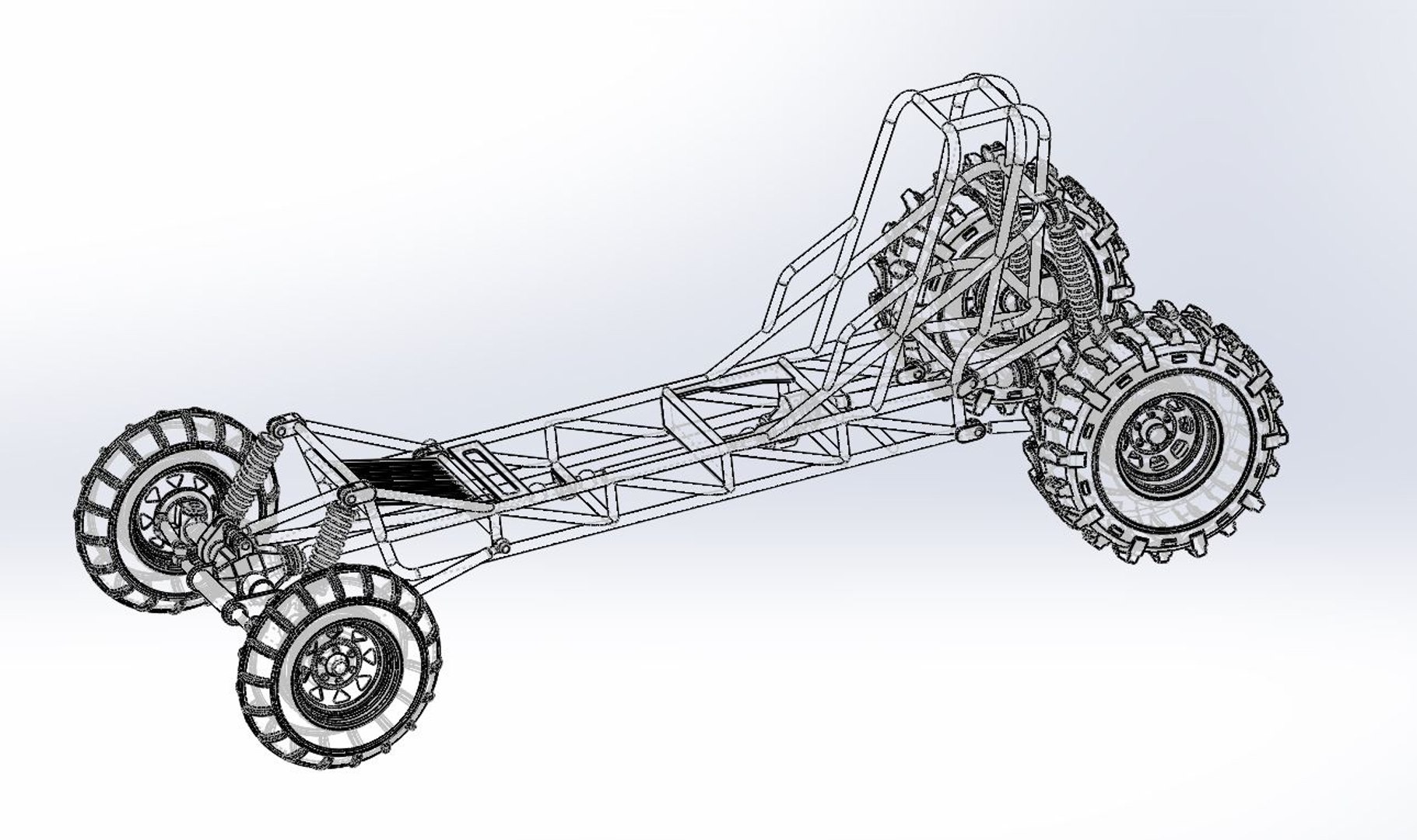 3D Model Dragster Chassis Mud - TurboSquid 1537770