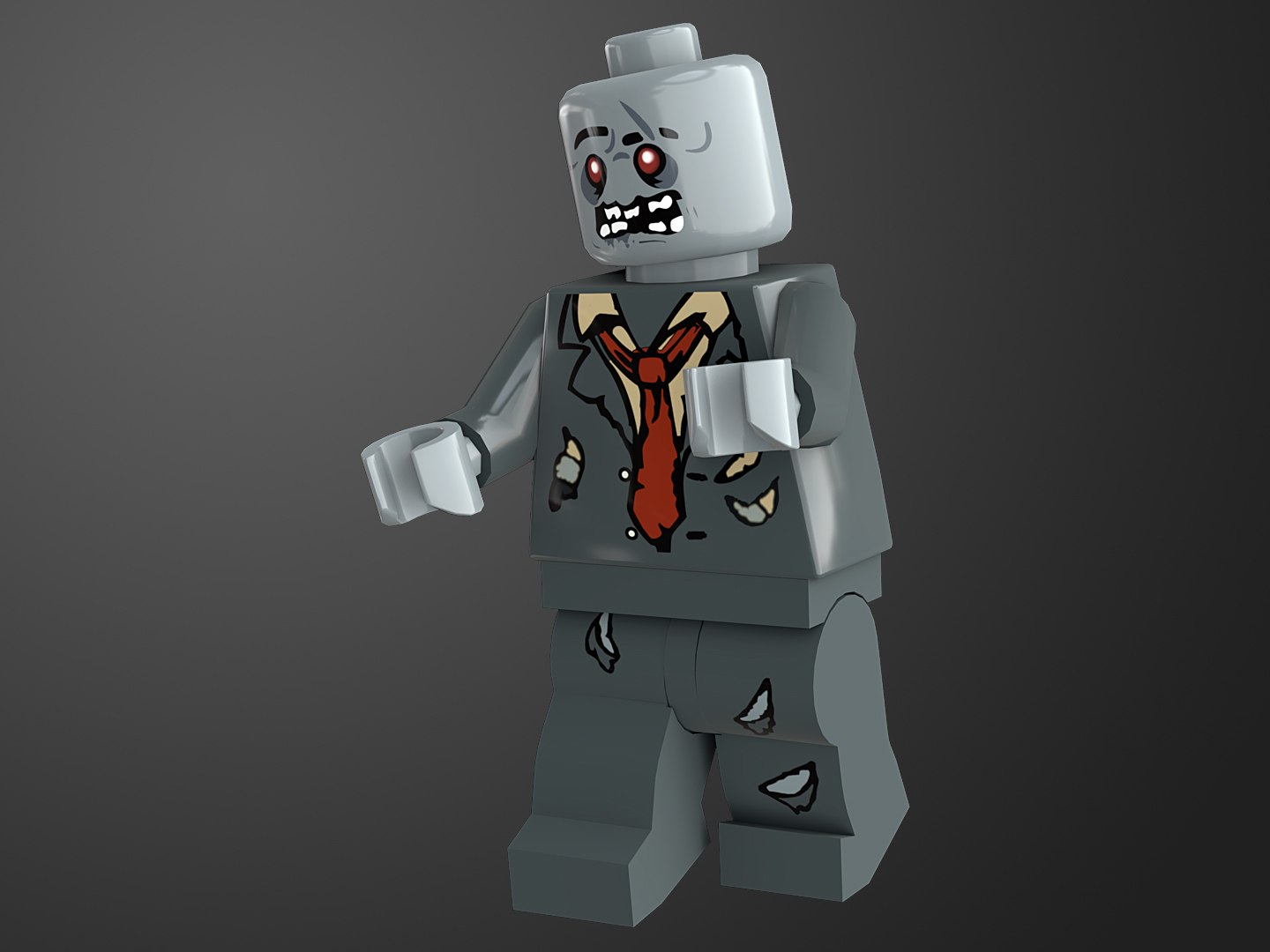 Rigged Ready Zombie Lego Character Model - TurboSquid 1436197